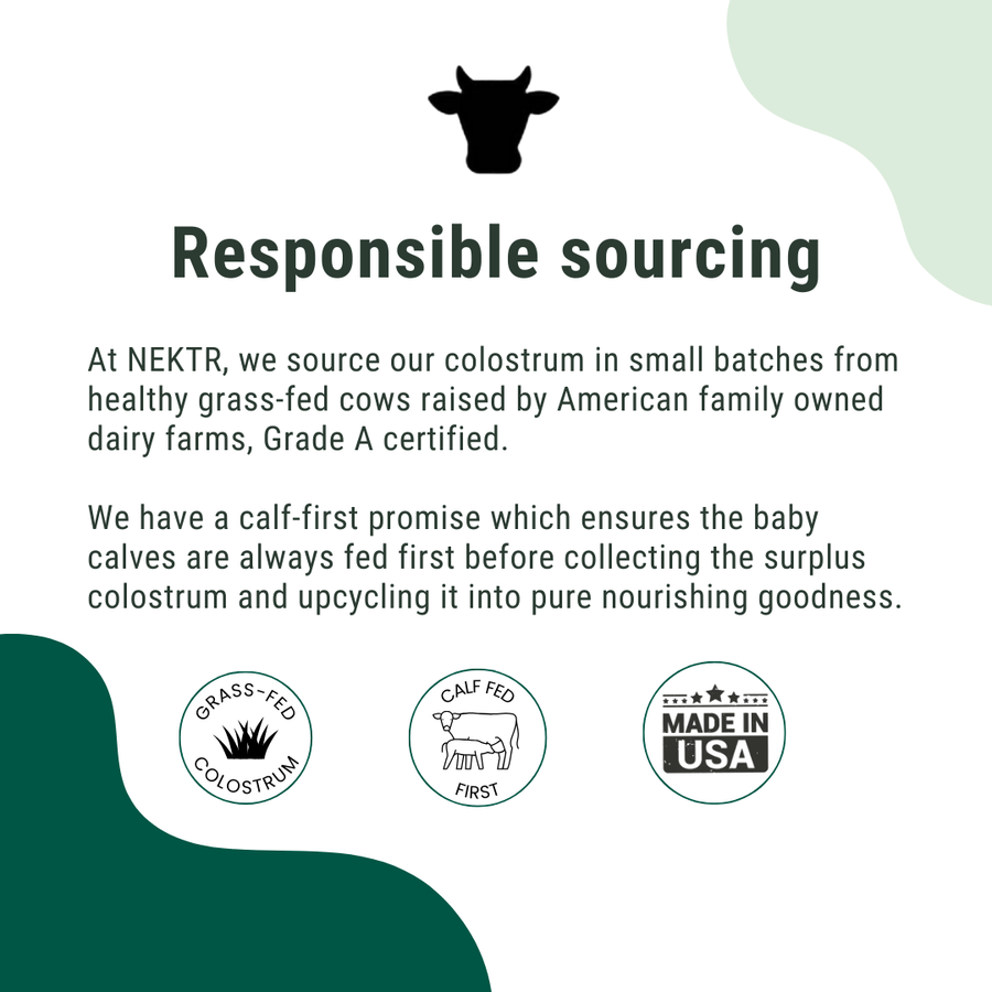 NEKTR Colostrum Superfood Supplement | Unflavored
