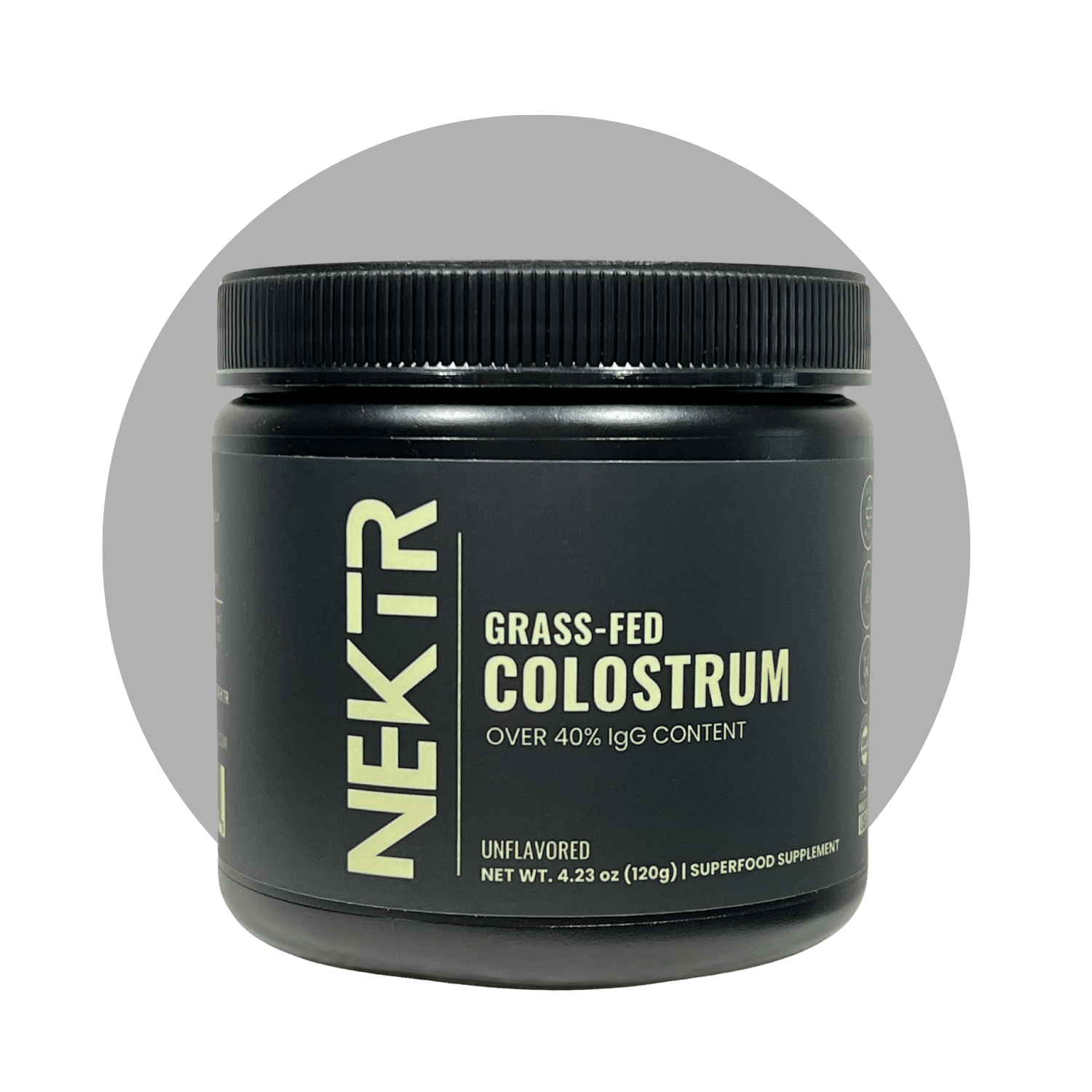 NEKTR Colostrum Superfood Supplement | 120 Servings | Unflavored